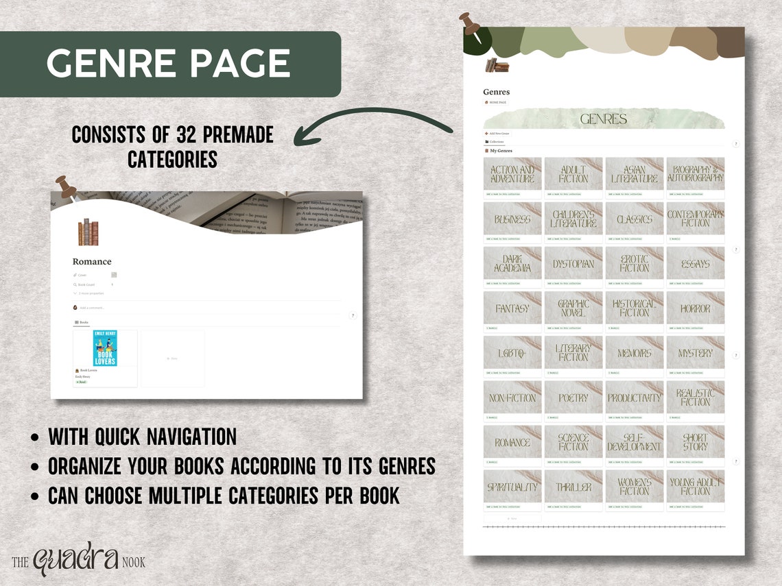 Notion Book Tracker Template, Reading Tracker, Book Log, Reading ...