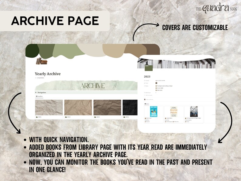 Notion Book Tracker Template Reading Tracker Book Log Etsy