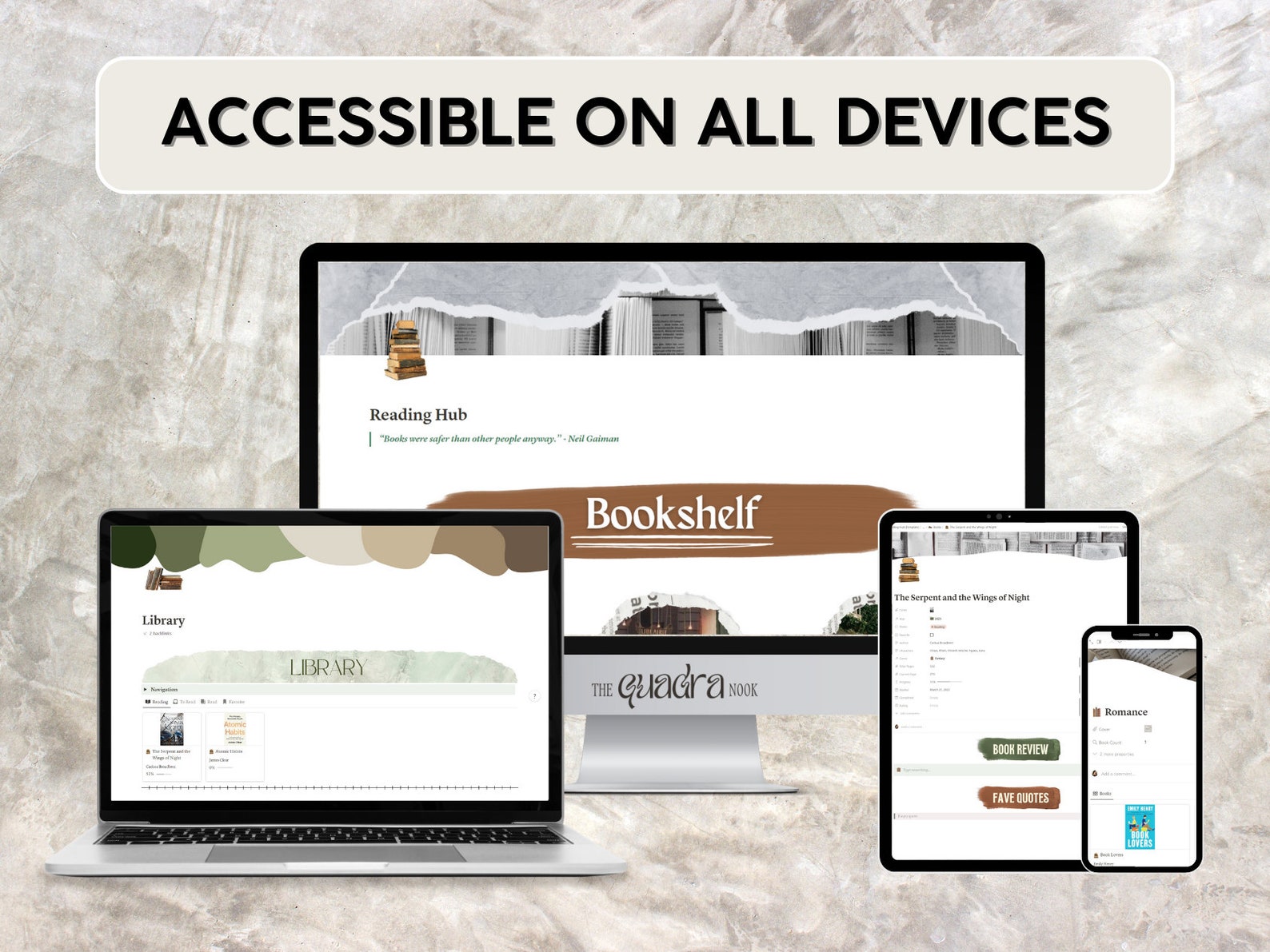 Notion Book Tracker Template Reading Tracker Book Log - Etsy