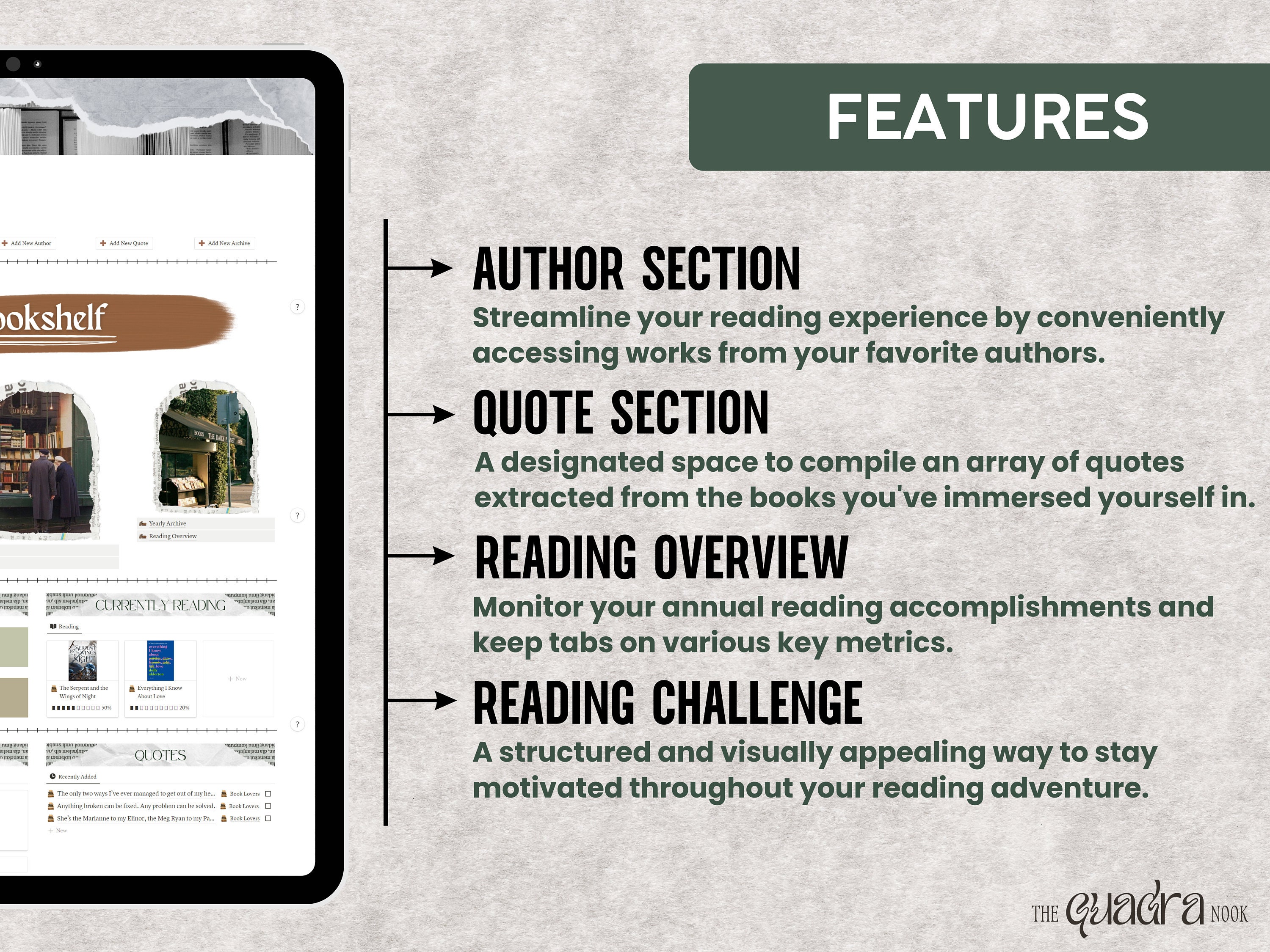 Notion Book Tracker Template, Reading Tracker, Book Log, Reading ...