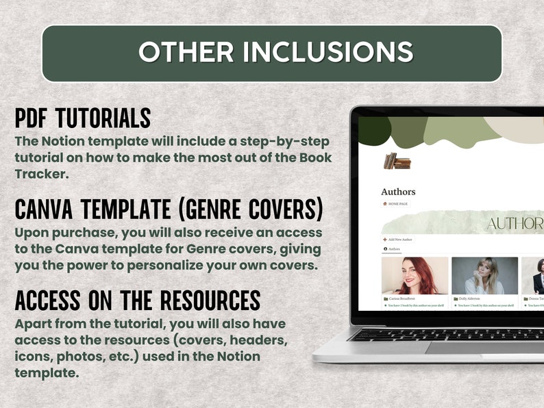 Notion Book Tracker Template Reading Tracker Book Log Reading Challenge Aesthetic Planner