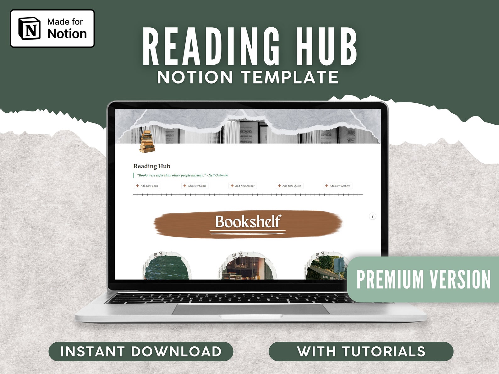 Notion Book Tracker Template, Reading Tracker, Book Log, Reading ...
