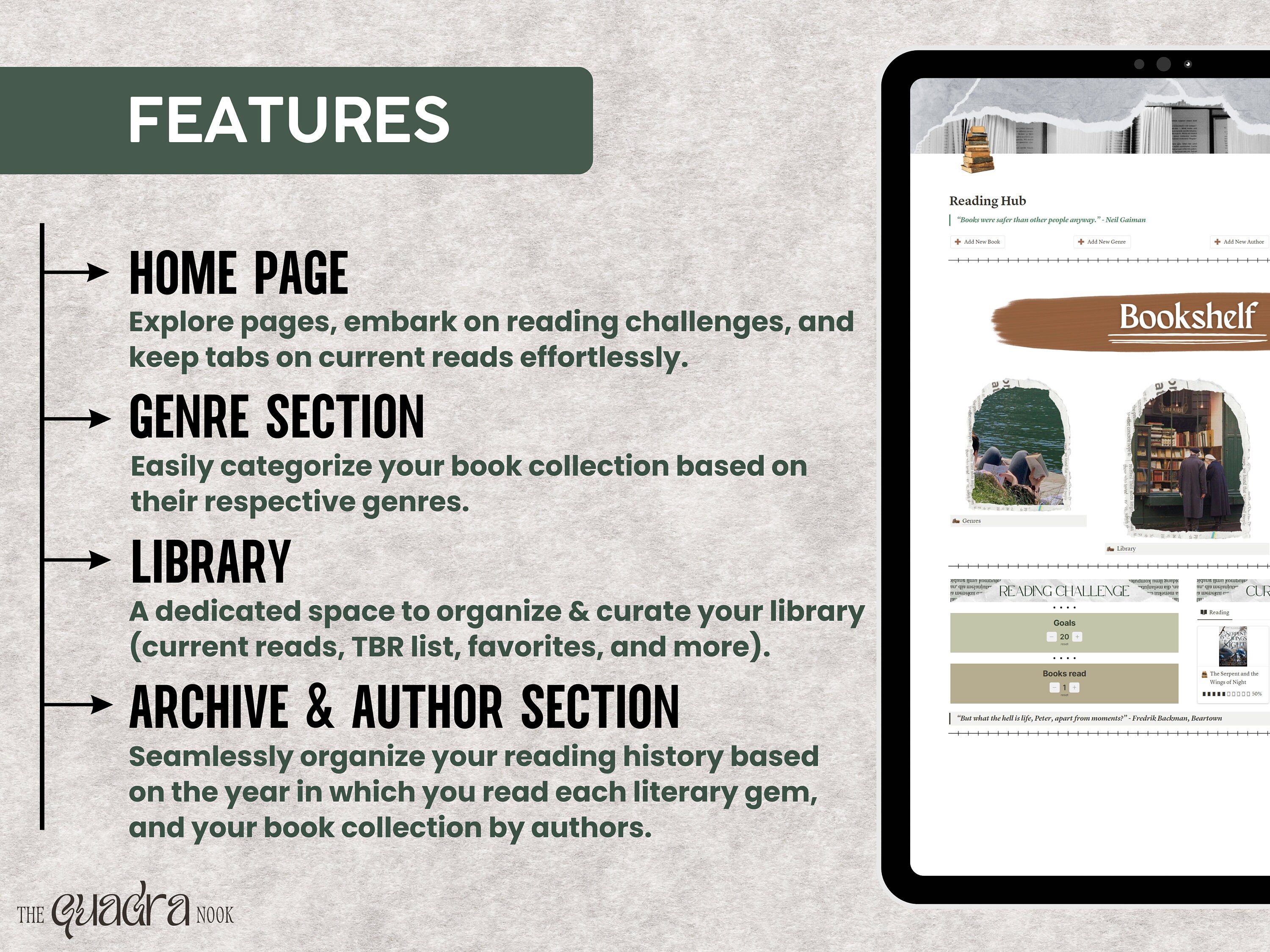 Notion Book Tracker Template | Book Log | 2024 Notion Template ...