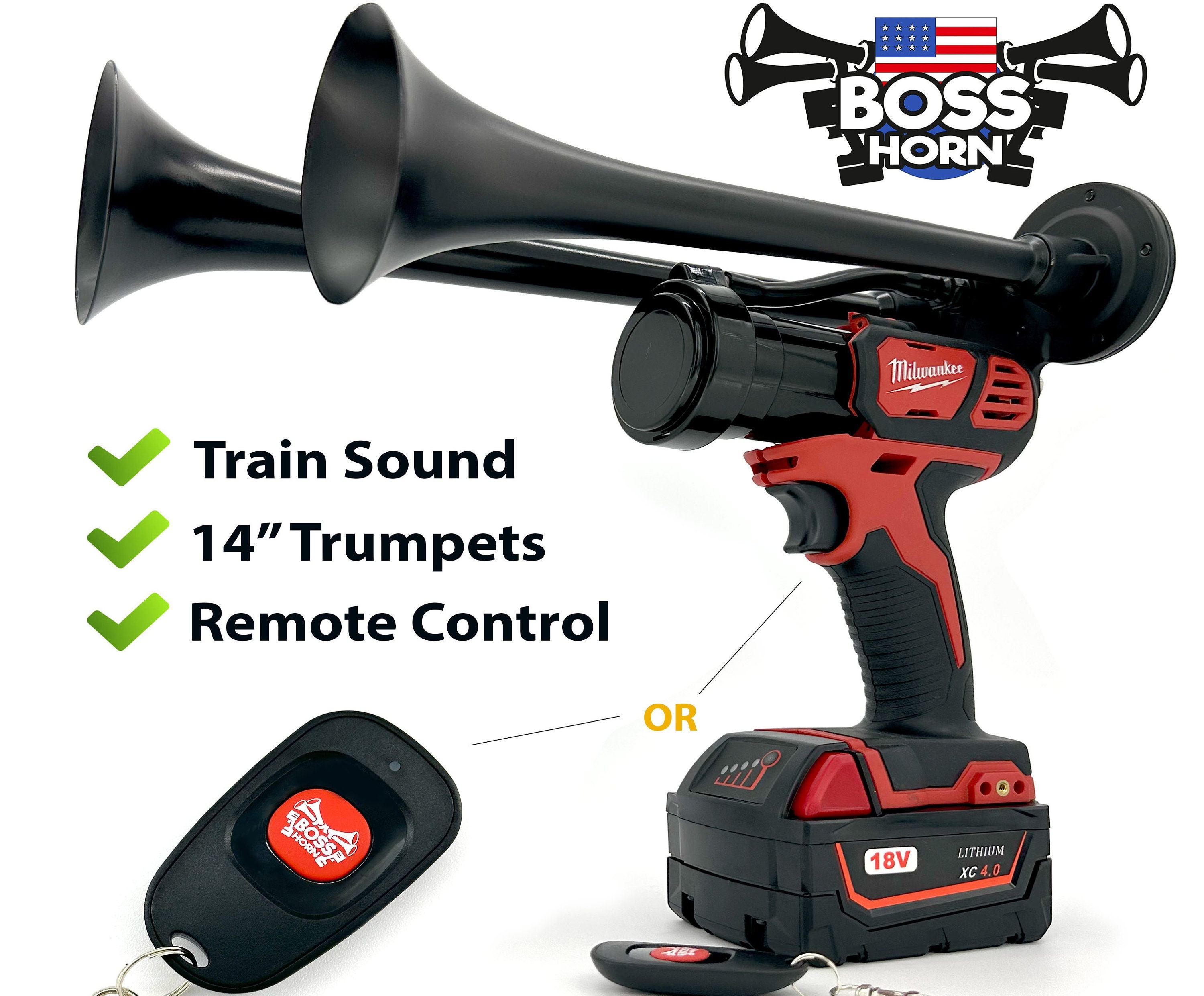 Milwaukee Double Horn With Remote Control: Tool Only Remote Control - Etsy