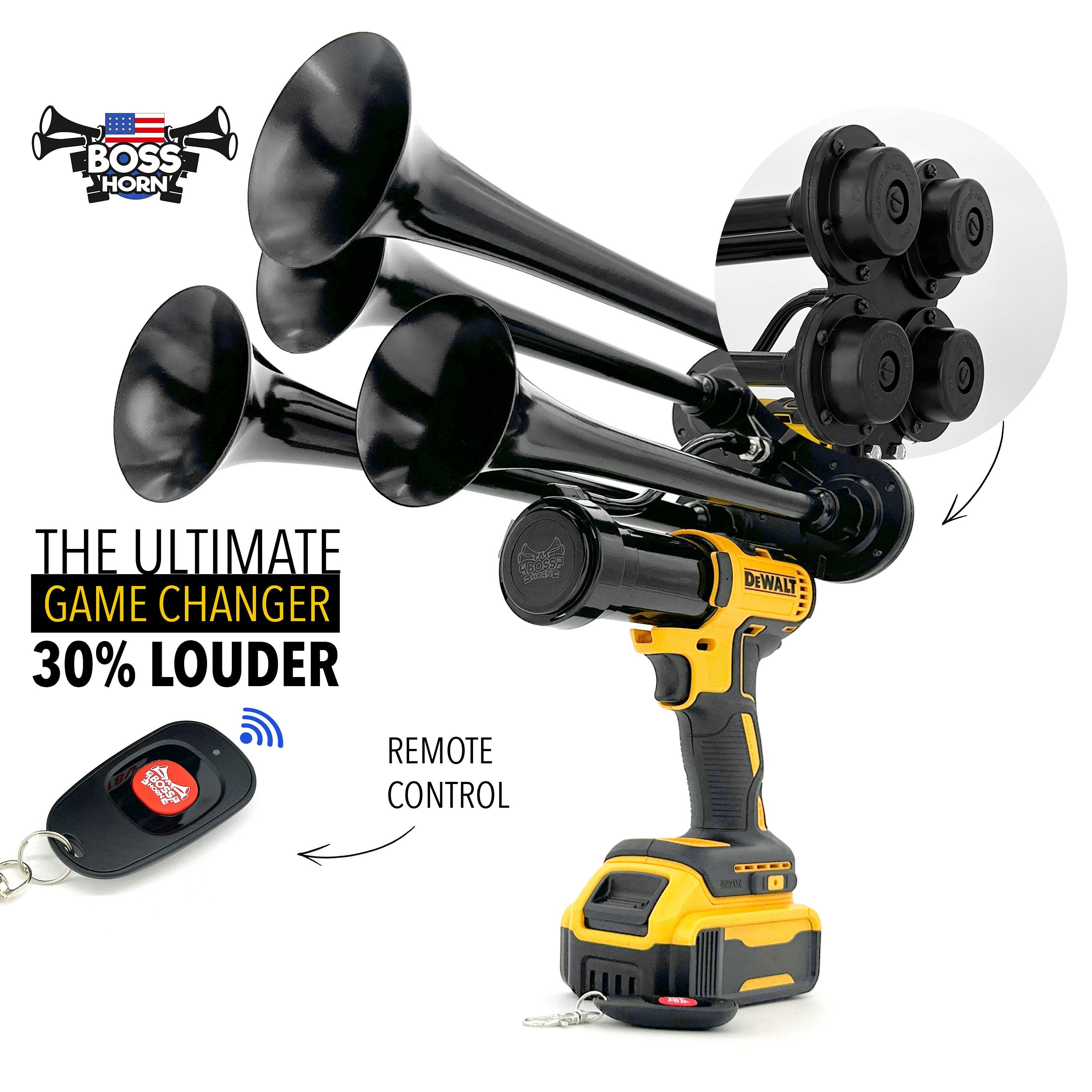 Dewalt Premium Train Horn With Remote Control: Tool Only + Remote ...