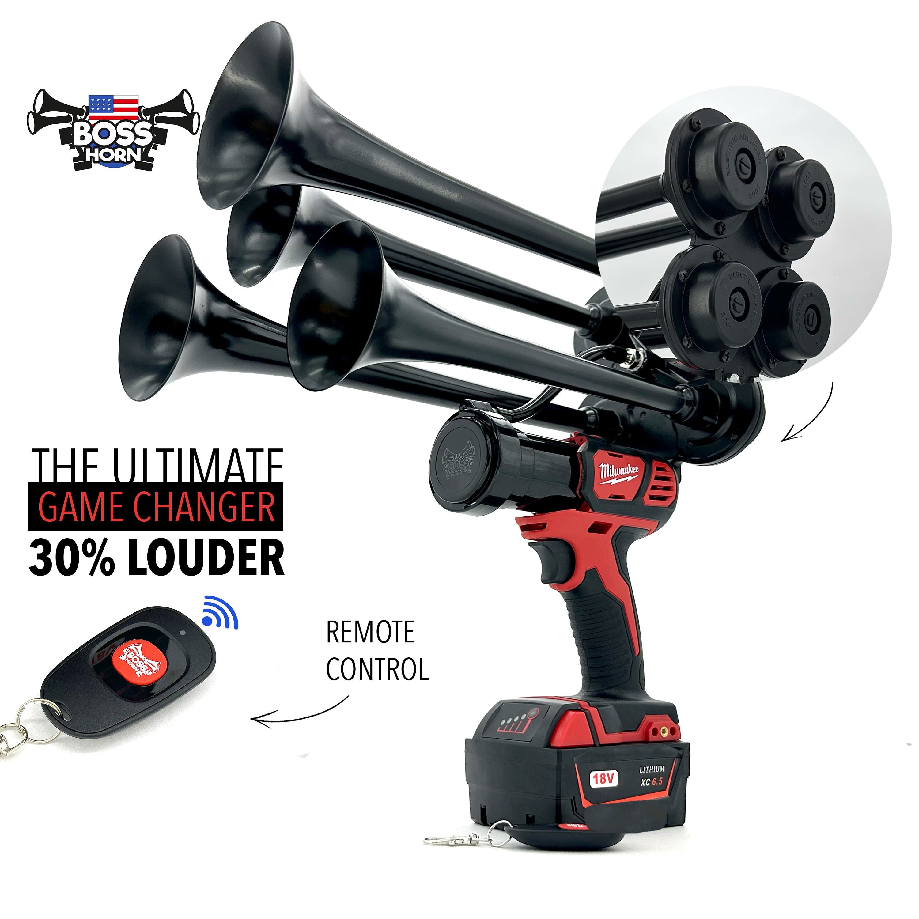 Milwaukee Premium Train Horn With Remote Control - Etsy
