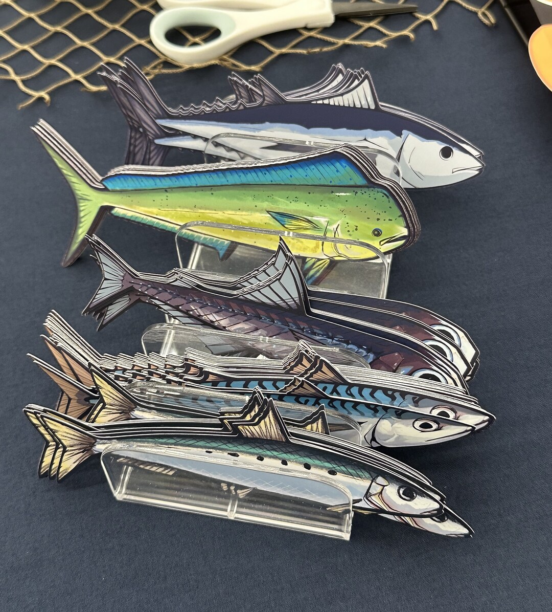 Fish Vinyl Stickers for Laptop | Office | Water Bottles | Tackle Box ...