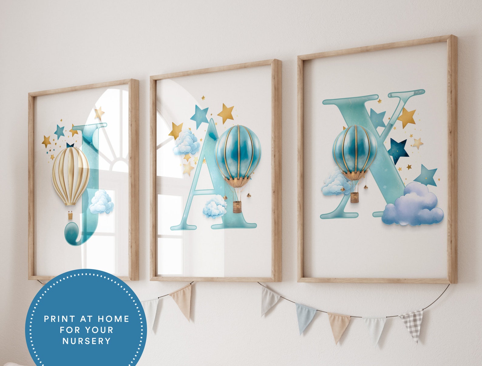 Boy Nursery Alphabet PNG Clipart Bundle Monogram Letters - Etsy Australia