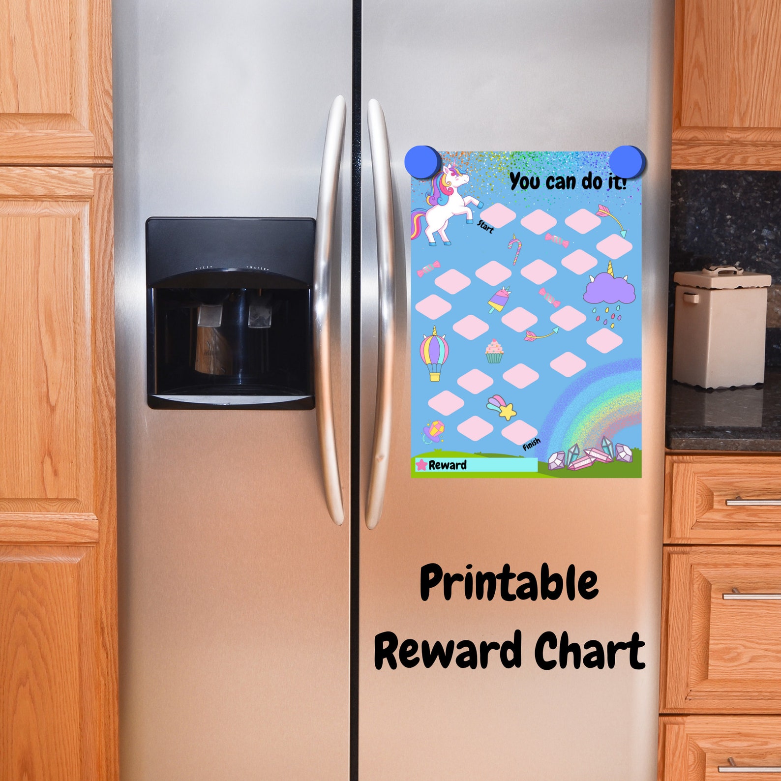 Kids Reward Chart, Behavior Tracker, Printable Chart, Reward System ...