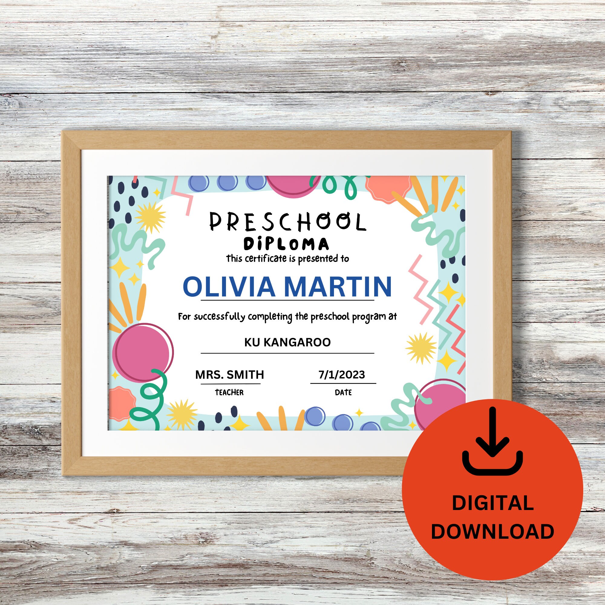 Preschool Diploma, Preschool Graduation, Graduation Diploma, Diploma ...