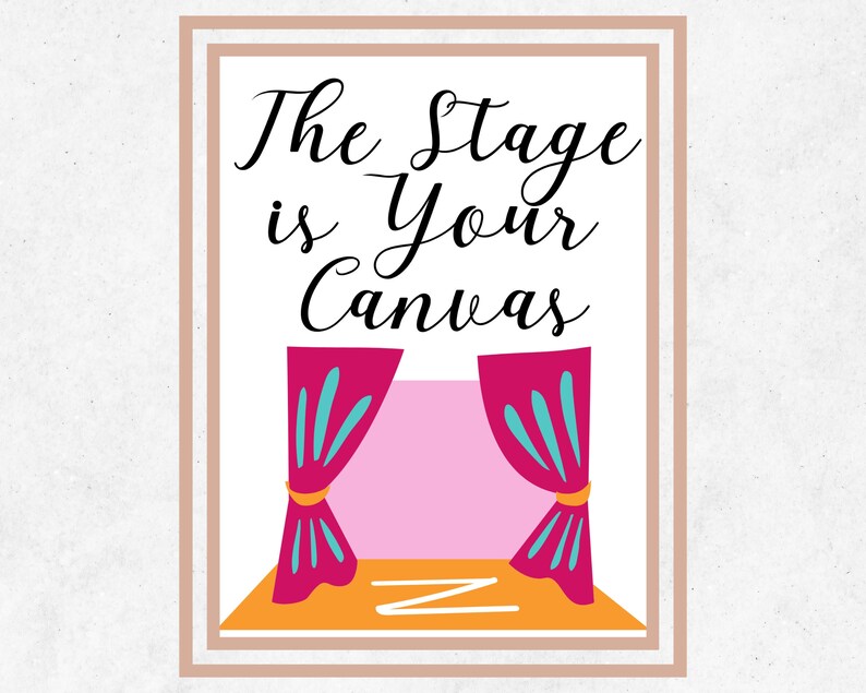 Drama Classroom Decor Set, Classroom Quotes, Growth Mindset, Teacher ...