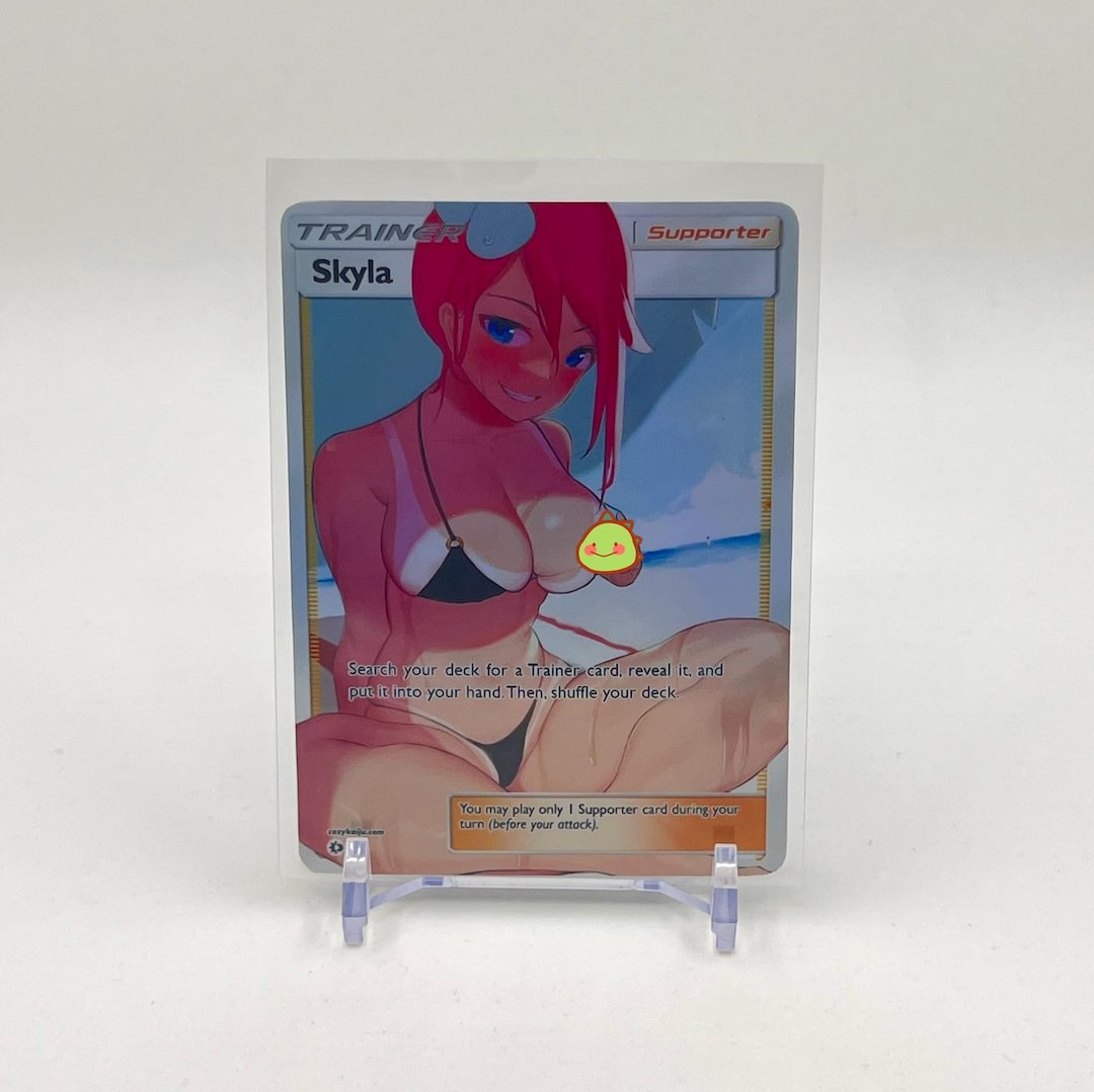 Skyla Full Art Goddess Story Pokemon Waifu Trading Card Holofoil - Etsy
