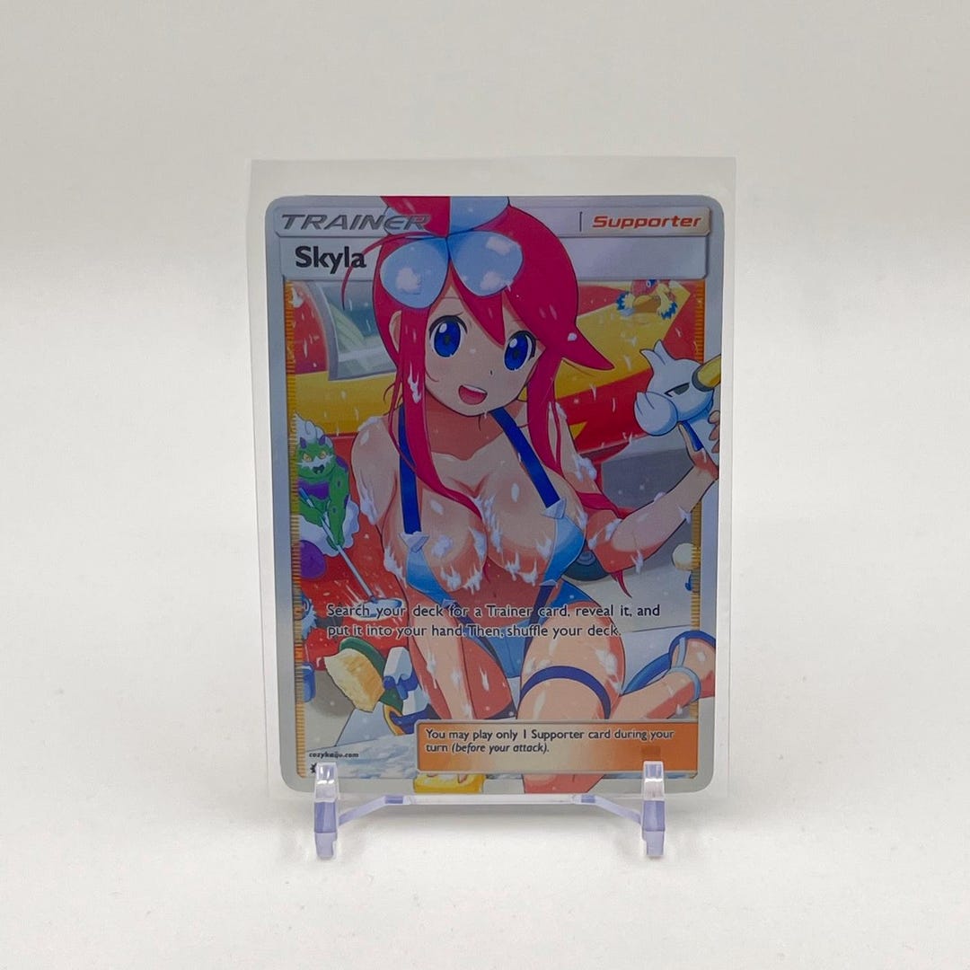 Skyla Full Art Goddess Story Pokemon Waifu Trading Card Holofoil - Etsy