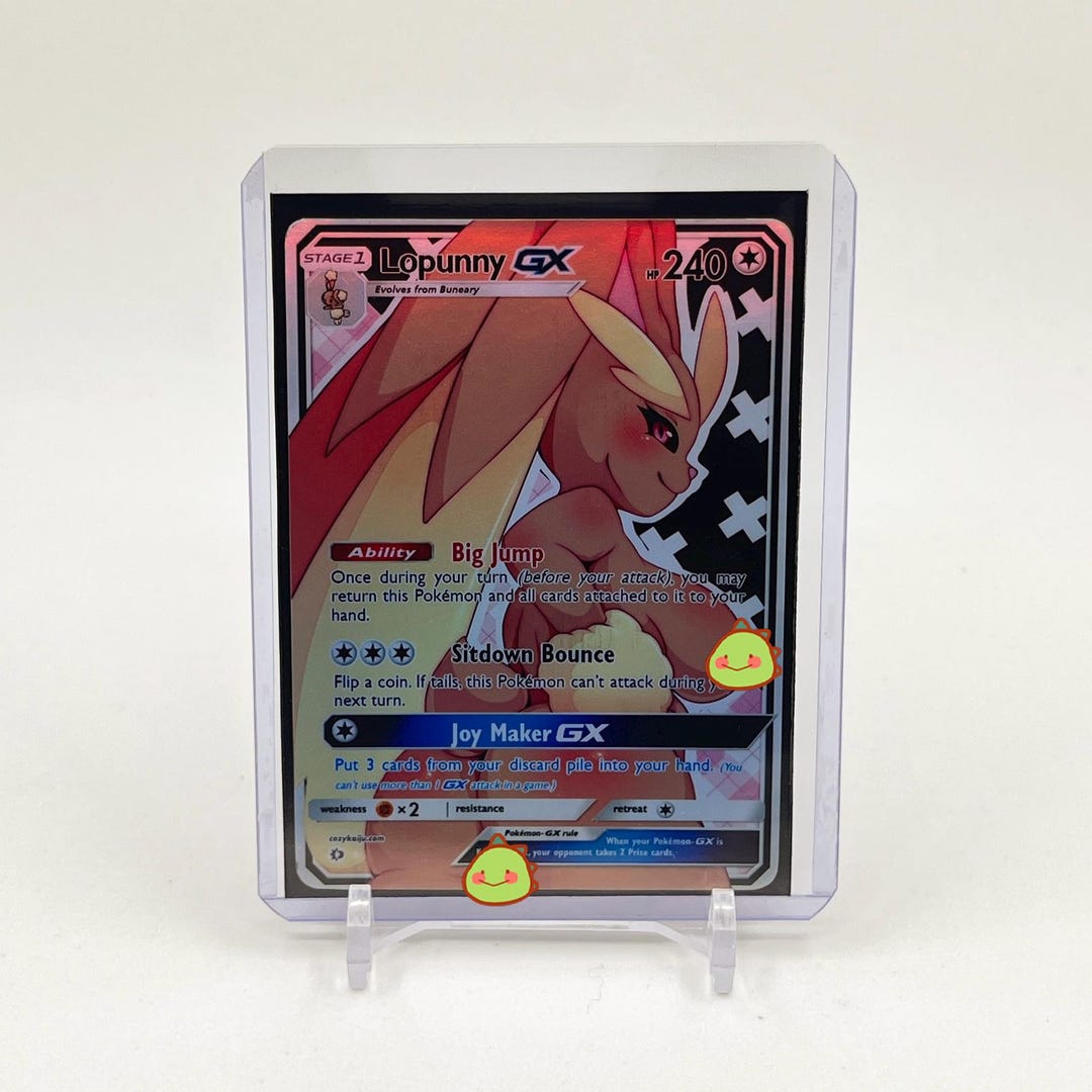Lopunny VMAX Furry Full Art Goddess Story Pokemon Waifu Trading Card ...