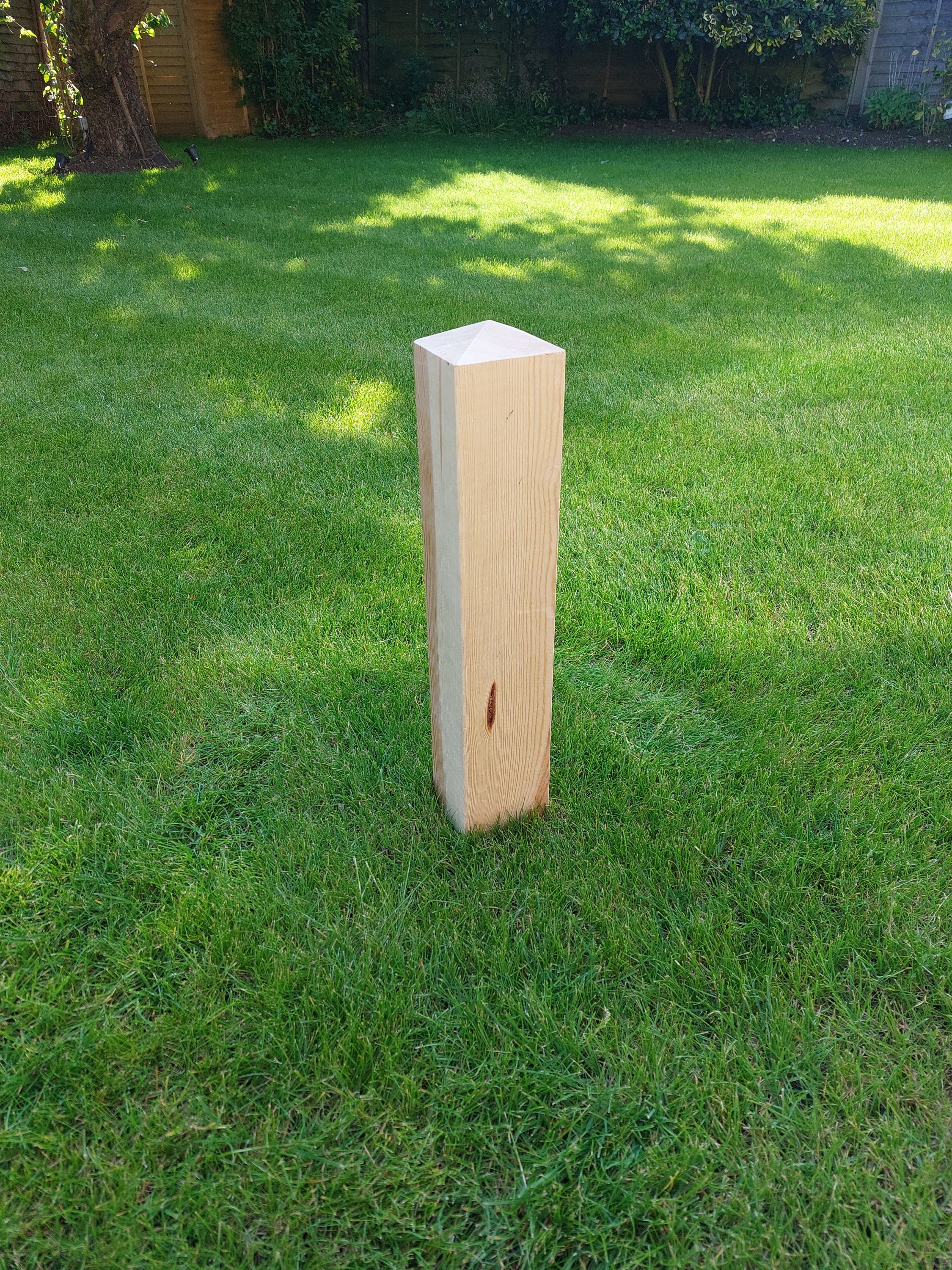 No Dig Wooden Post Bollard Oak / Softwood Fence Post 600 Mm - Etsy UK
