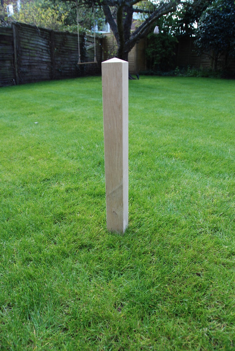 Solid Oak Bollards Oak Post Fence Gate Post MINI - Etsy UK