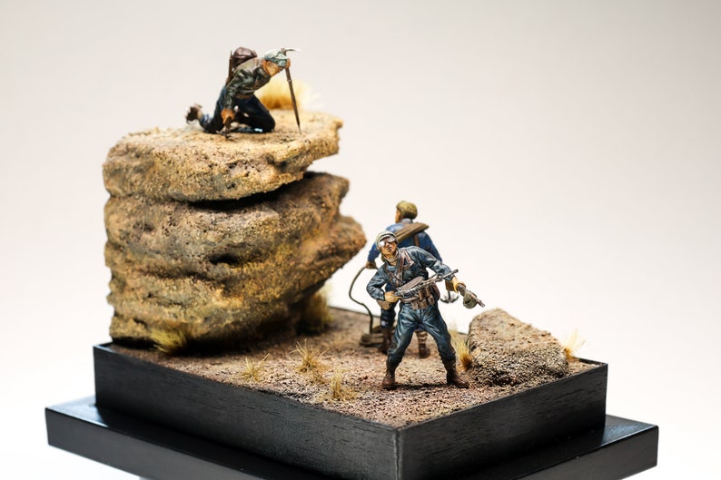 1/35 Scale Model Diorama Vignette Soviet Alpine / Mountain Troops WW2 ...