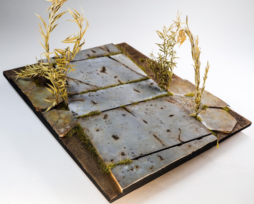 Pro Build -concrete Slab Street Scene Diorama Base – 1/35 Scale – 25x20 ...