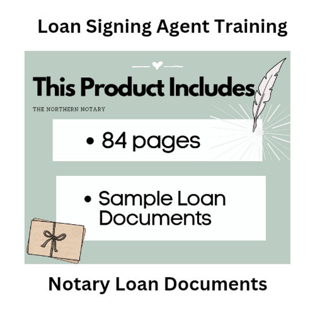 Notary Loan Signing Agent Documents With Instructions 84 Pages - Etsy