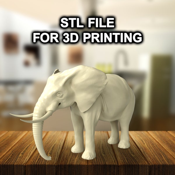 Elephant Stl File 3d Printing - Etsy