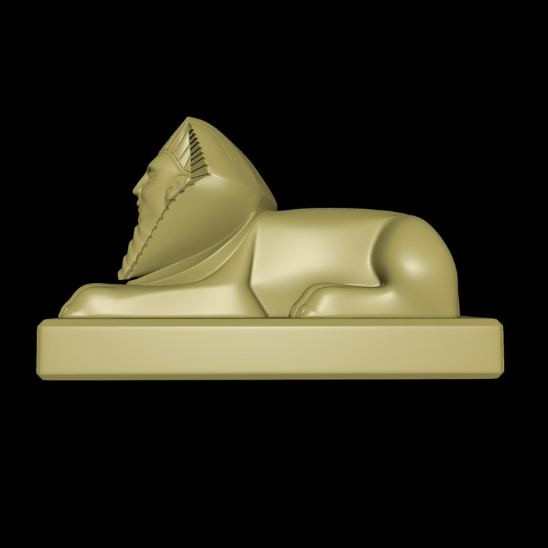 Egyptian Guardian: Intricately Detailed Sphinx 3D Model for Printing ...