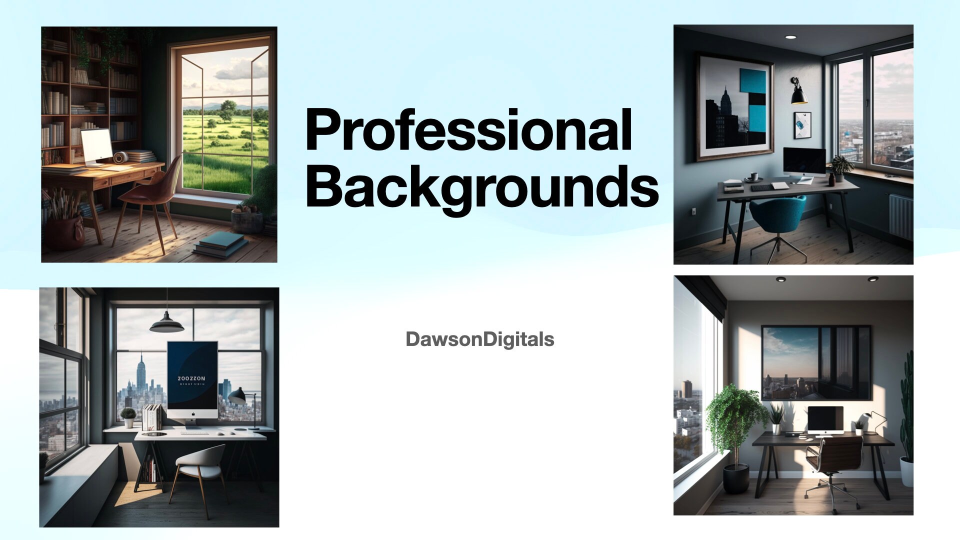 Buy Zoom Virtual Backgrounds Office Background City View Online in ...