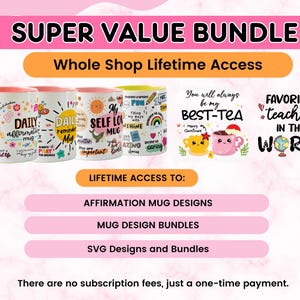 Whole Shop Lifetime Access, Super Value Bundle SVG, PNG Designs, All ...