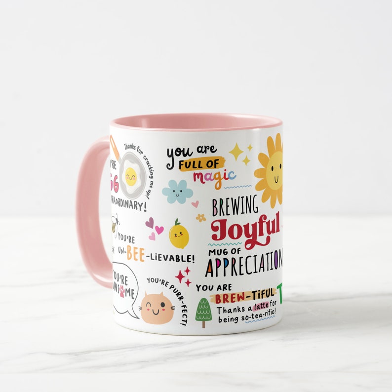 Appreciation Coffee Mug: Positivity Design, Thank You Gift (SVG PNG) - Etsy