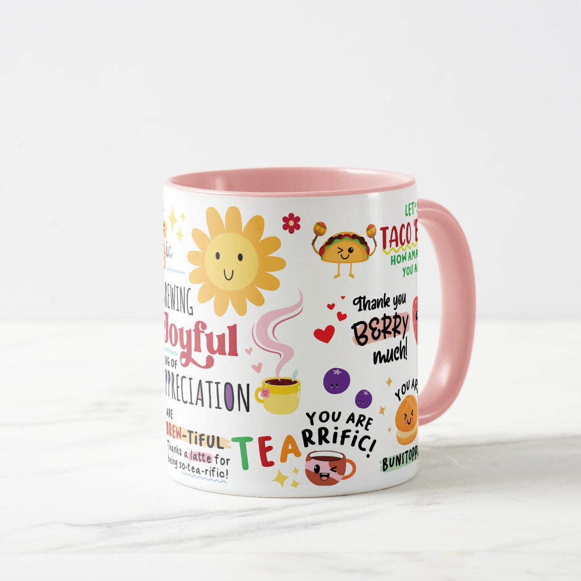 Appreciation Coffee Mug: Positivity Design, Thank You Gift (SVG PNG) - Etsy
