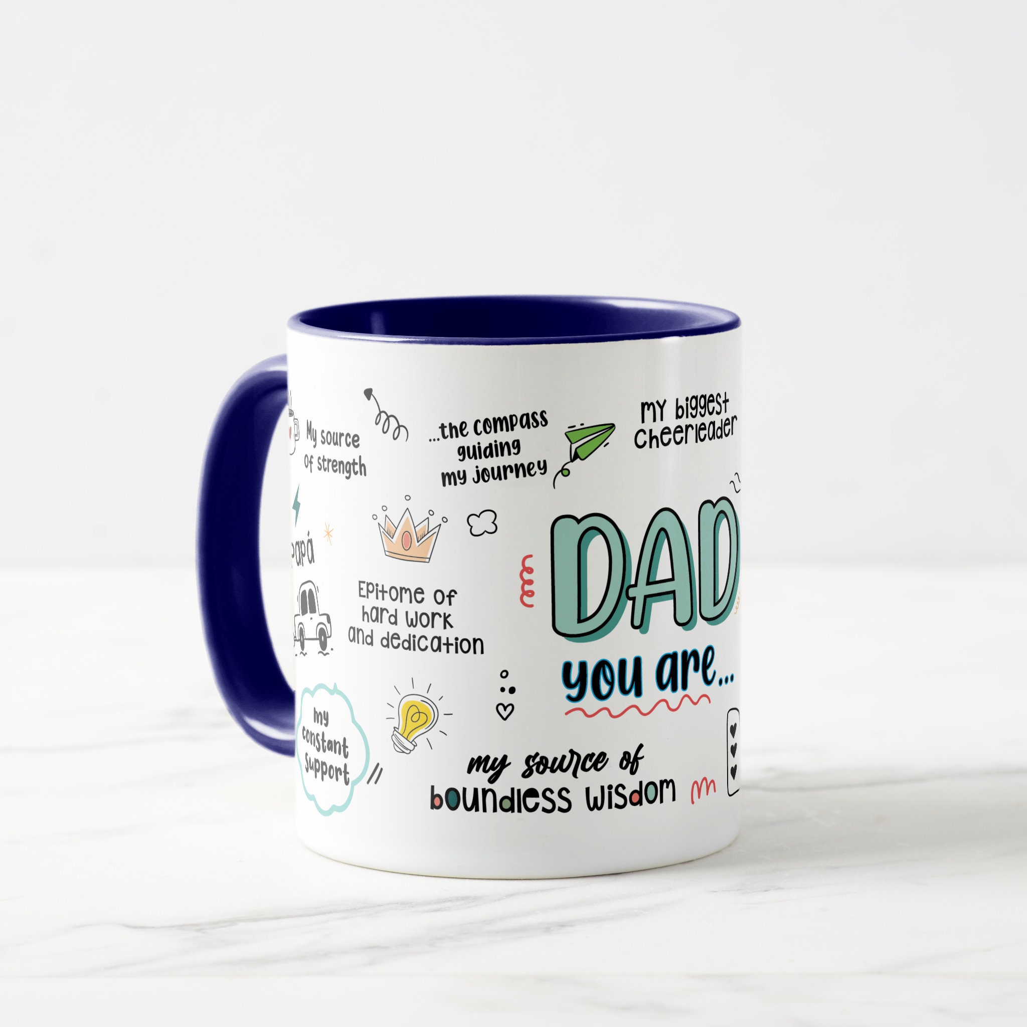 Best Dad Mug Wrap Sublimation Design Fathers Day Gift - Etsy UK