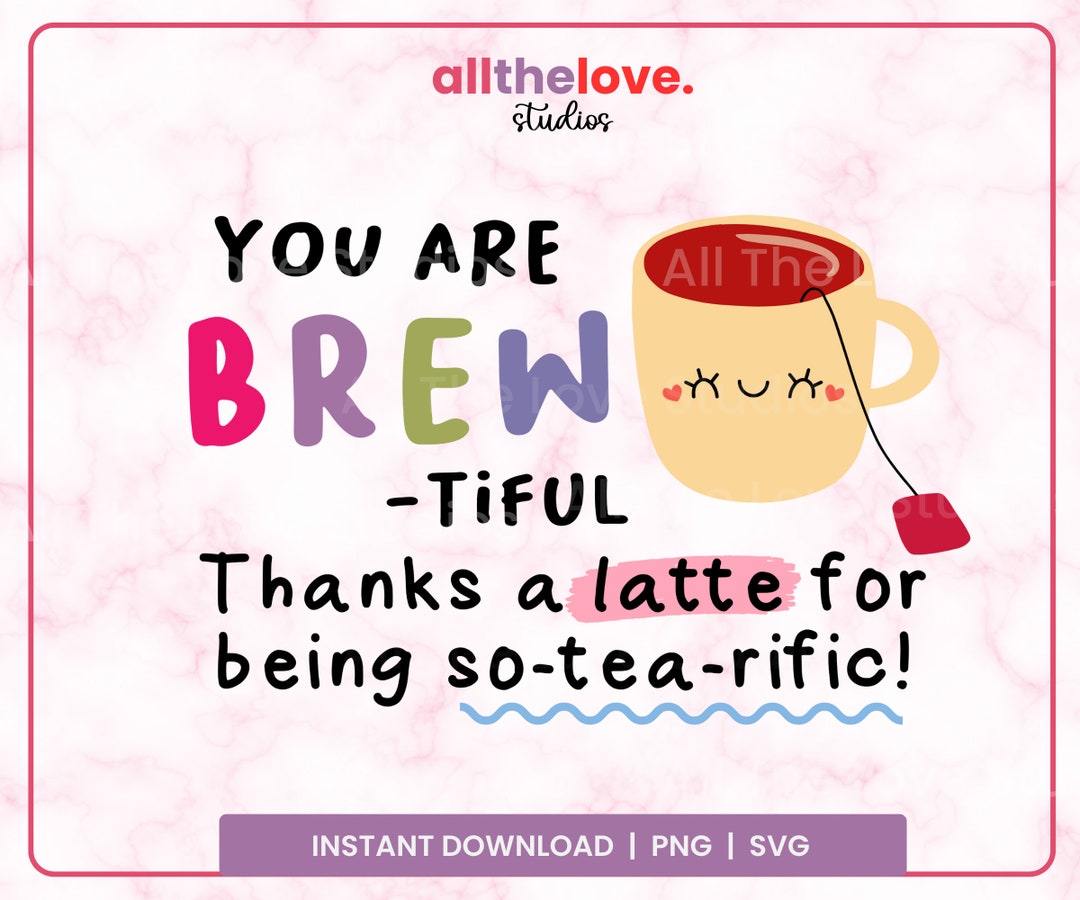You're Brewtiful Coffee Design Svg Coffee Quotes Svg - Etsy
