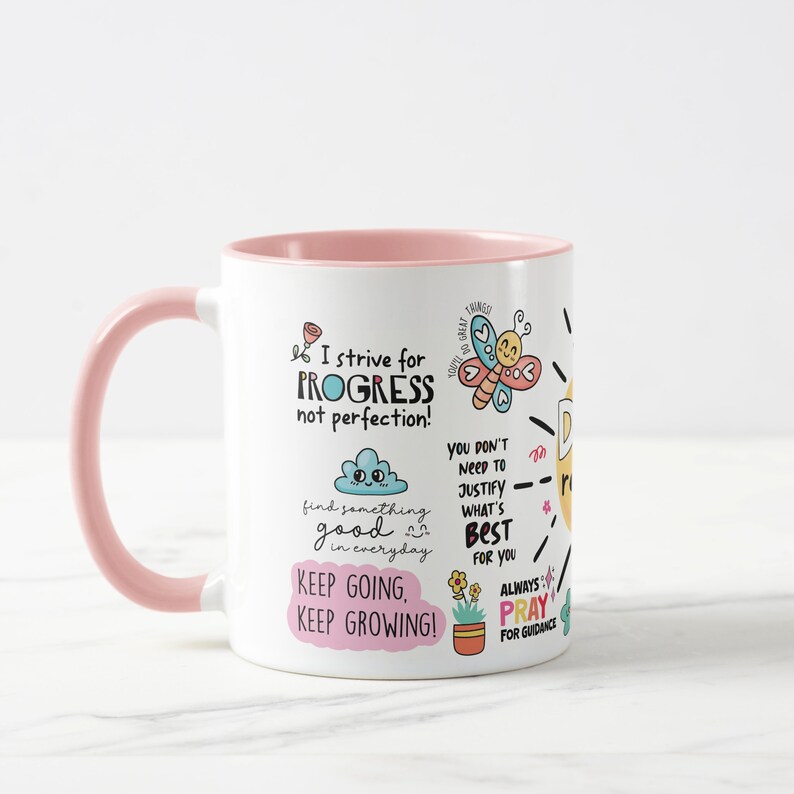 Daily Reminders Mug Sublimation Wrap Design 11oz and 15oz - Etsy