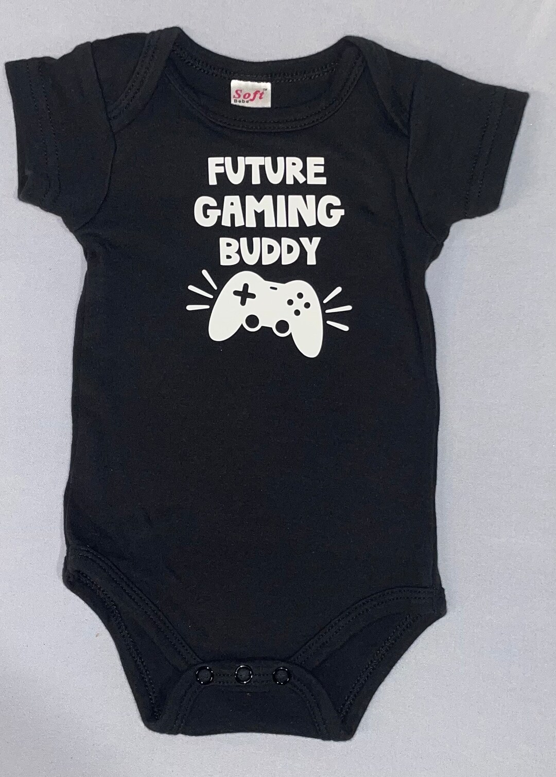 Baby Bodysuit Future Gaming Buddy; Funny Little Boy Shirt: Cute Little ...
