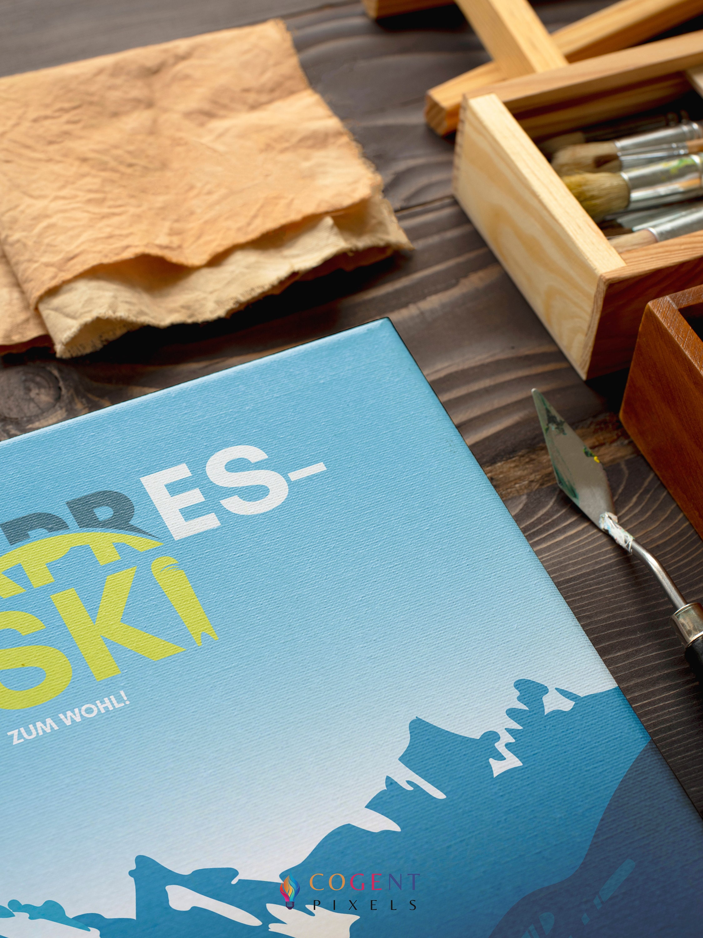 Apres Ski Poster | Ski Poster | Retro Prints | Antikes Foto | Digitaler ...