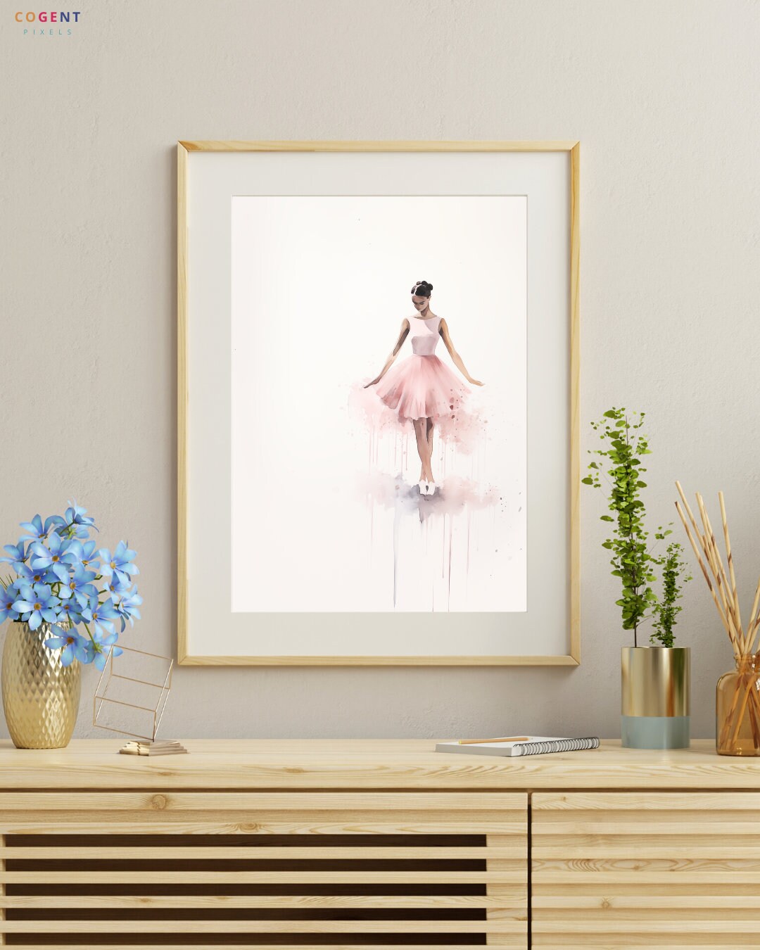 Ballerina Printable Ballerina Wall Art Digital Download Antique ...