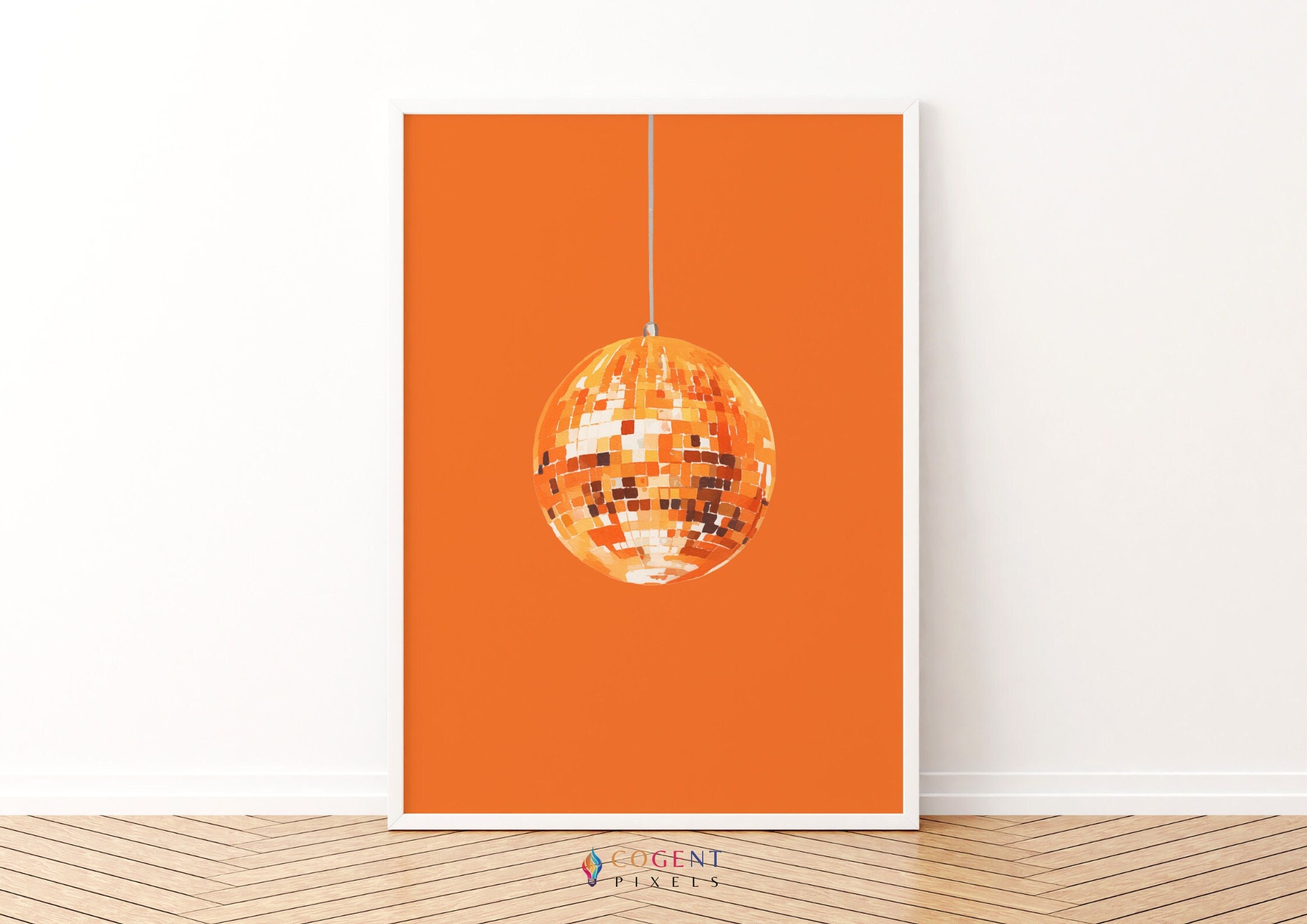 Disco Ball is the New Orange,girly Wall Art, Disco Ball Print, Disco ...