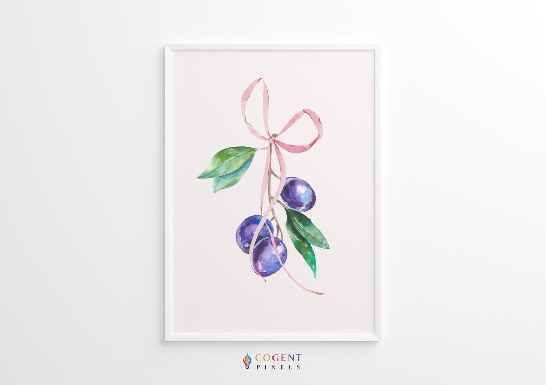 Grape Wall Art Print | Preppy Poster | College Apartment Decor ...