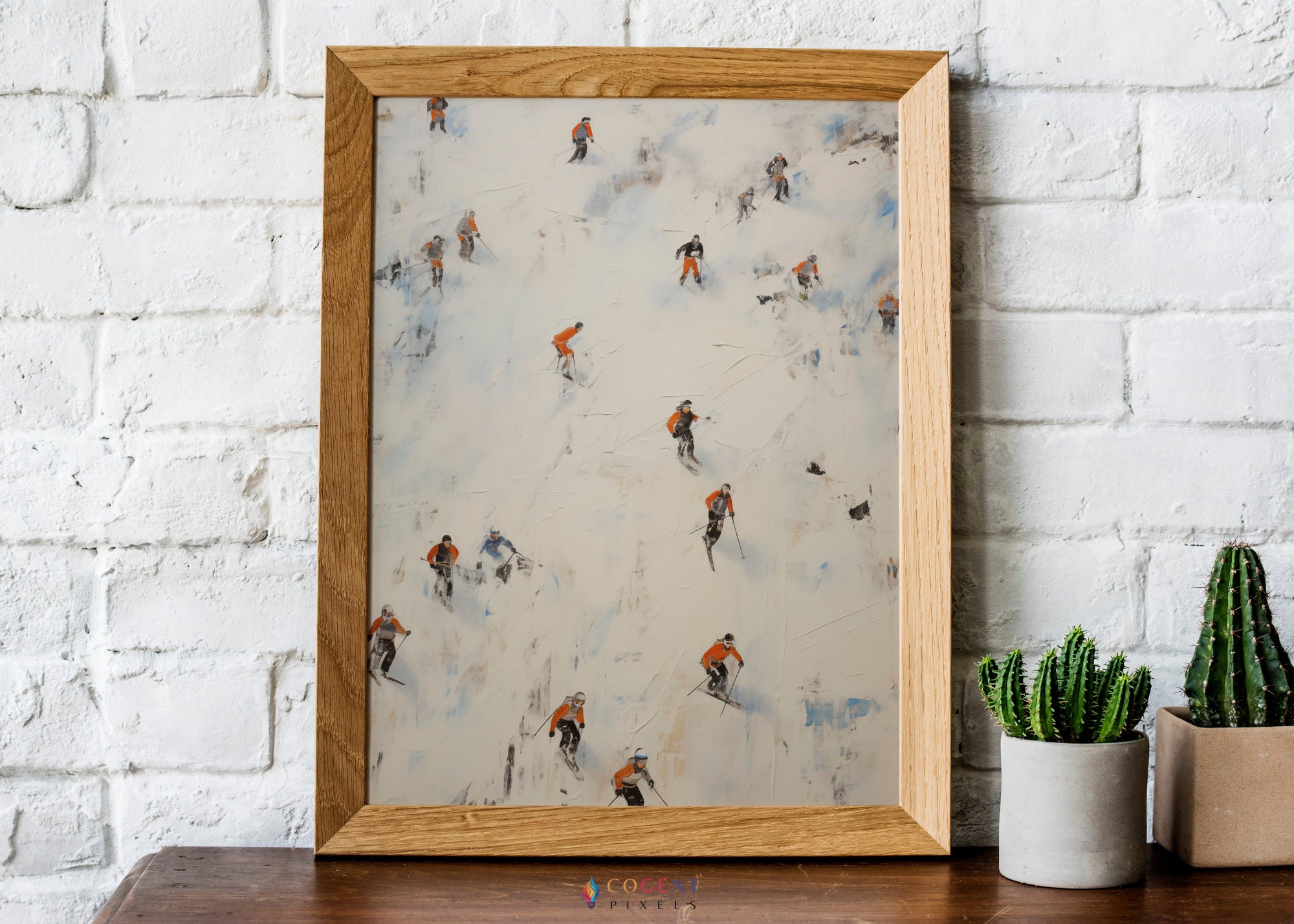 Digital Download | Preppy Poster | Winter Print | Ski Girl Print | Ski ...