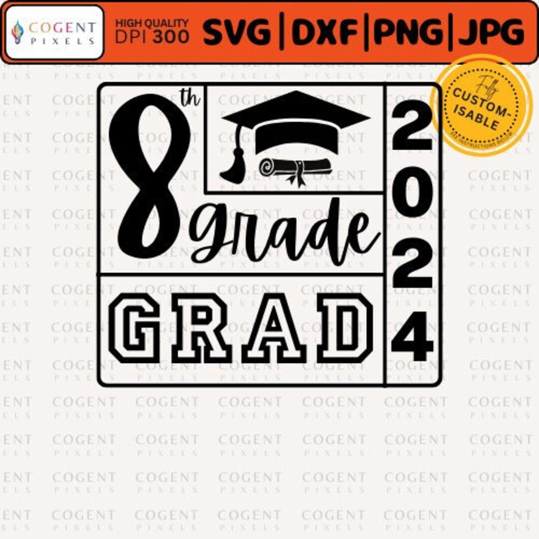 Eighth Grade Graduation Svg Straight Outta 8th Grade Svg 8th Grade ...