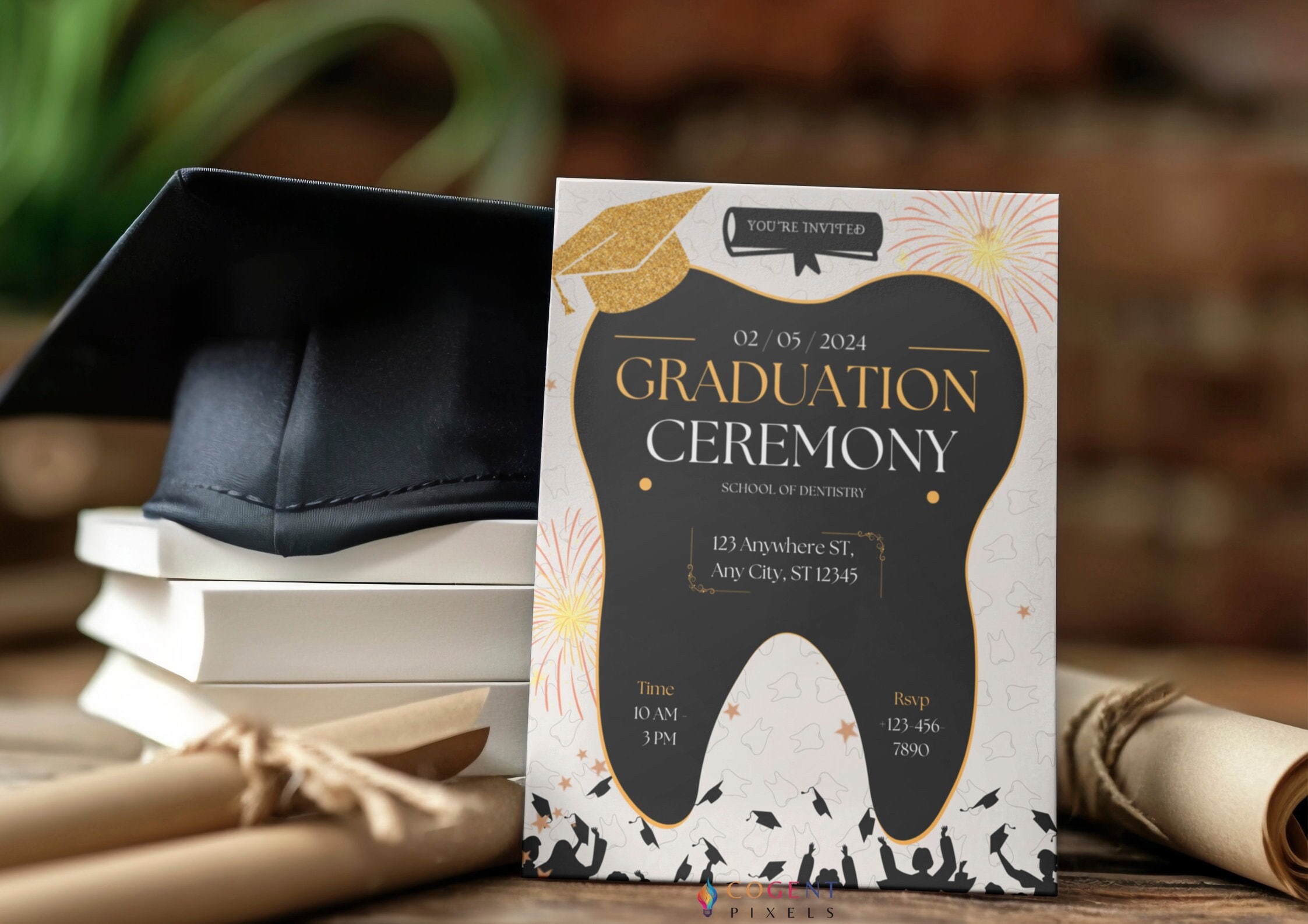 Dental Assistant Graduation Invite | Grad Party Invite | Dental ...
