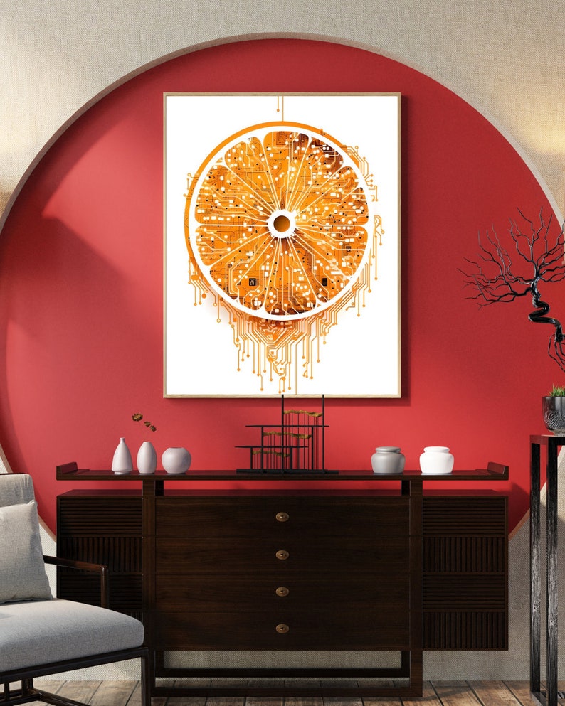 Electrical Orange Fruit PNG | Digital | Picture | Home Decor | Wall ...