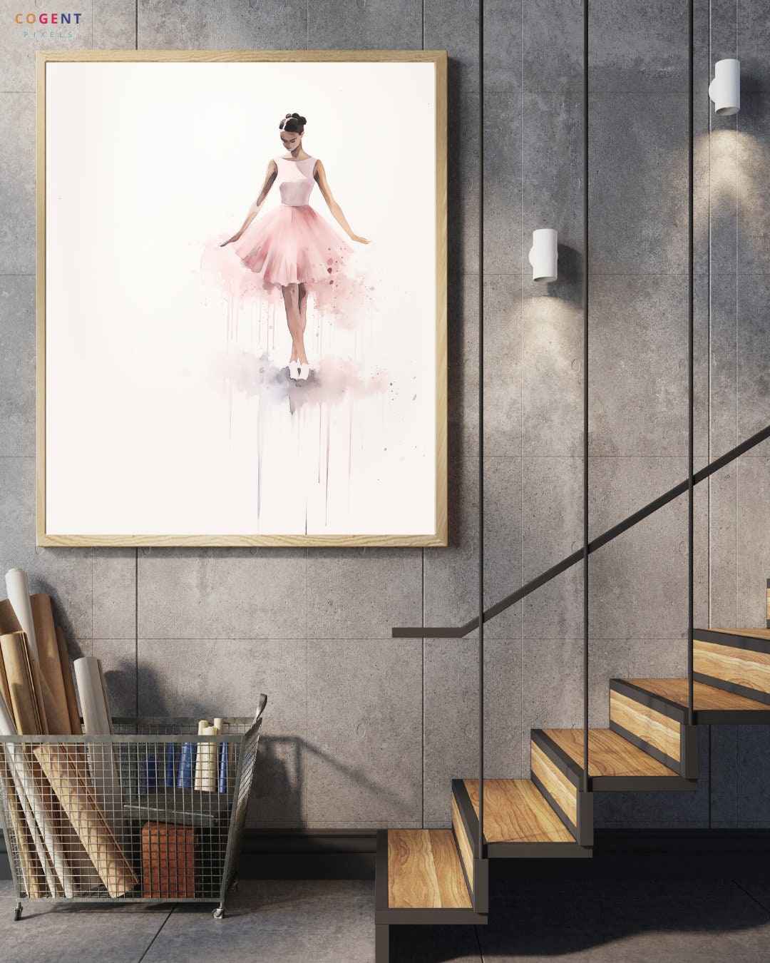 Ballerina Printable Ballerina Wall Art Digital Download Antique ...
