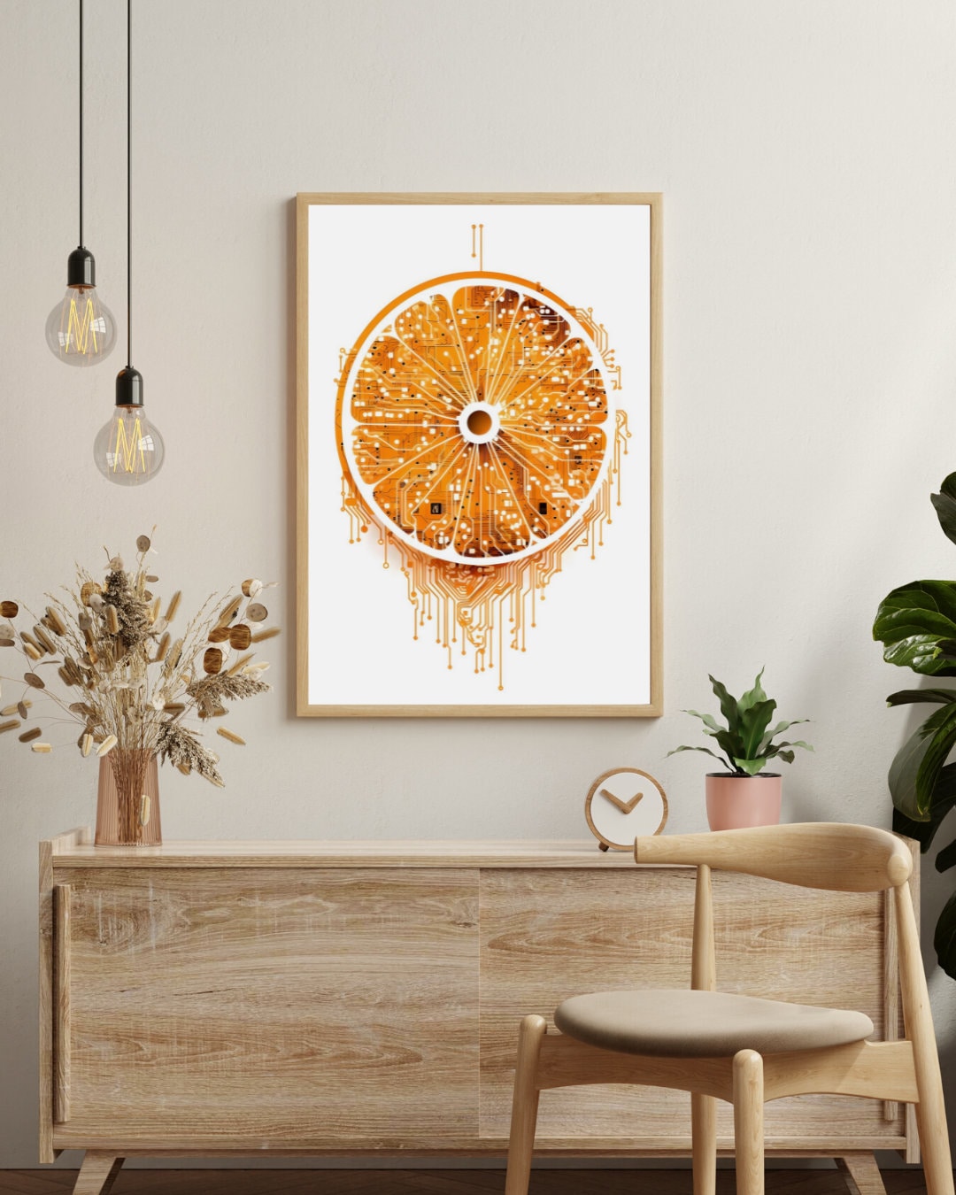 Electrical Orange Fruit PNG | Digital | Picture | Home Decor | Wall ...