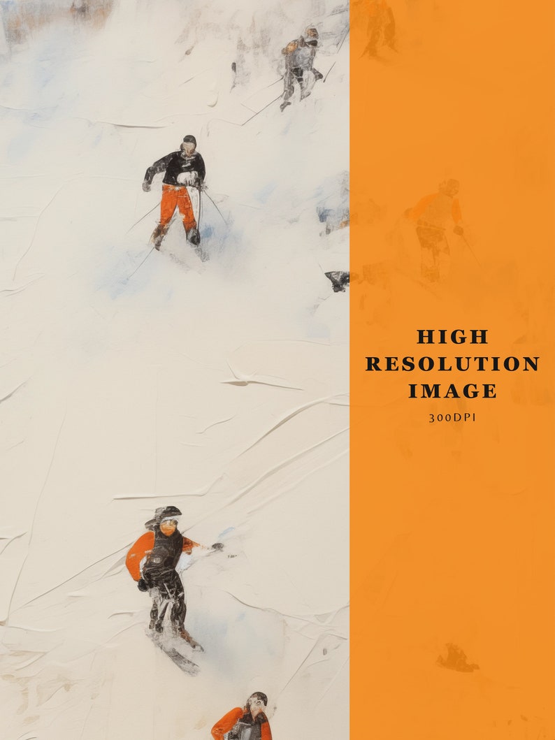 Digital Download | Preppy Poster | Winter Print | Ski Girl Print | Ski ...