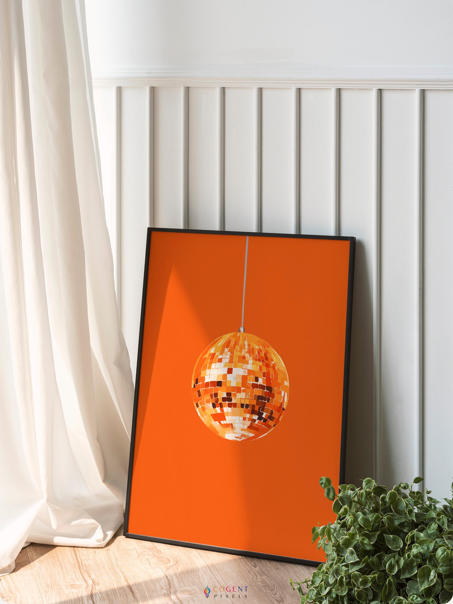 Disco Ball is the New Orange,girly Wall Art, Disco Ball Print, Disco ...