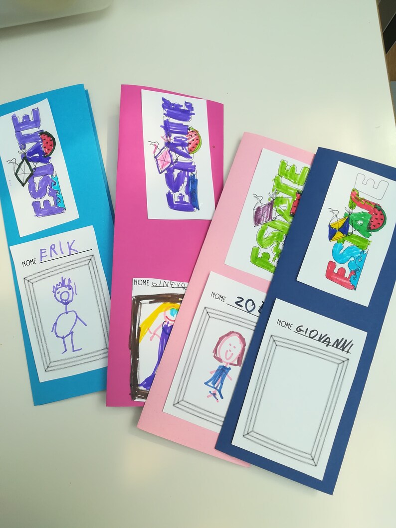 Summer Lapbook DIY in Italian, Printable Build, Color and Create a ...