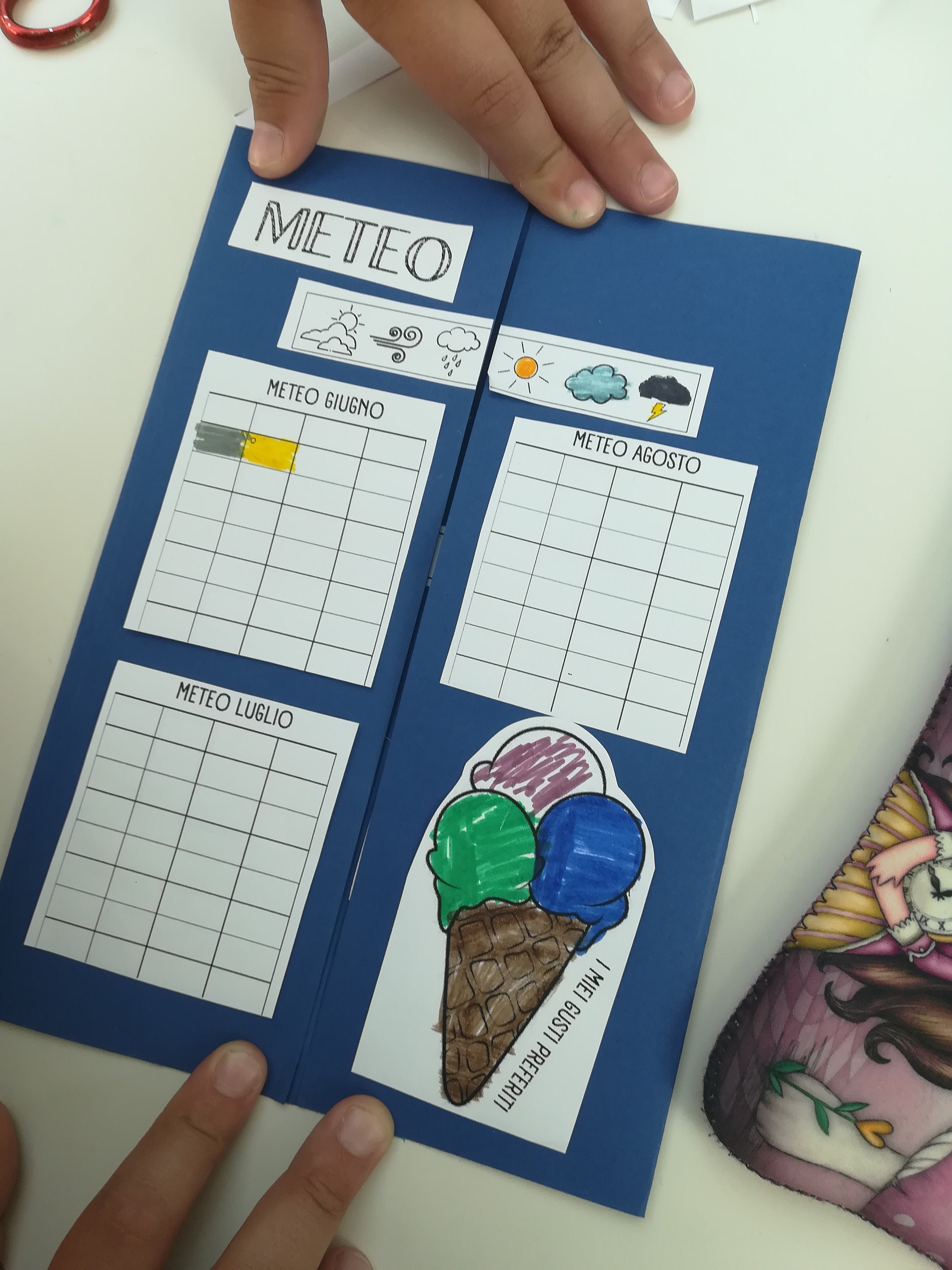 Summer Lapbook DIY in Italian, Printable Build, Color and Create a ...