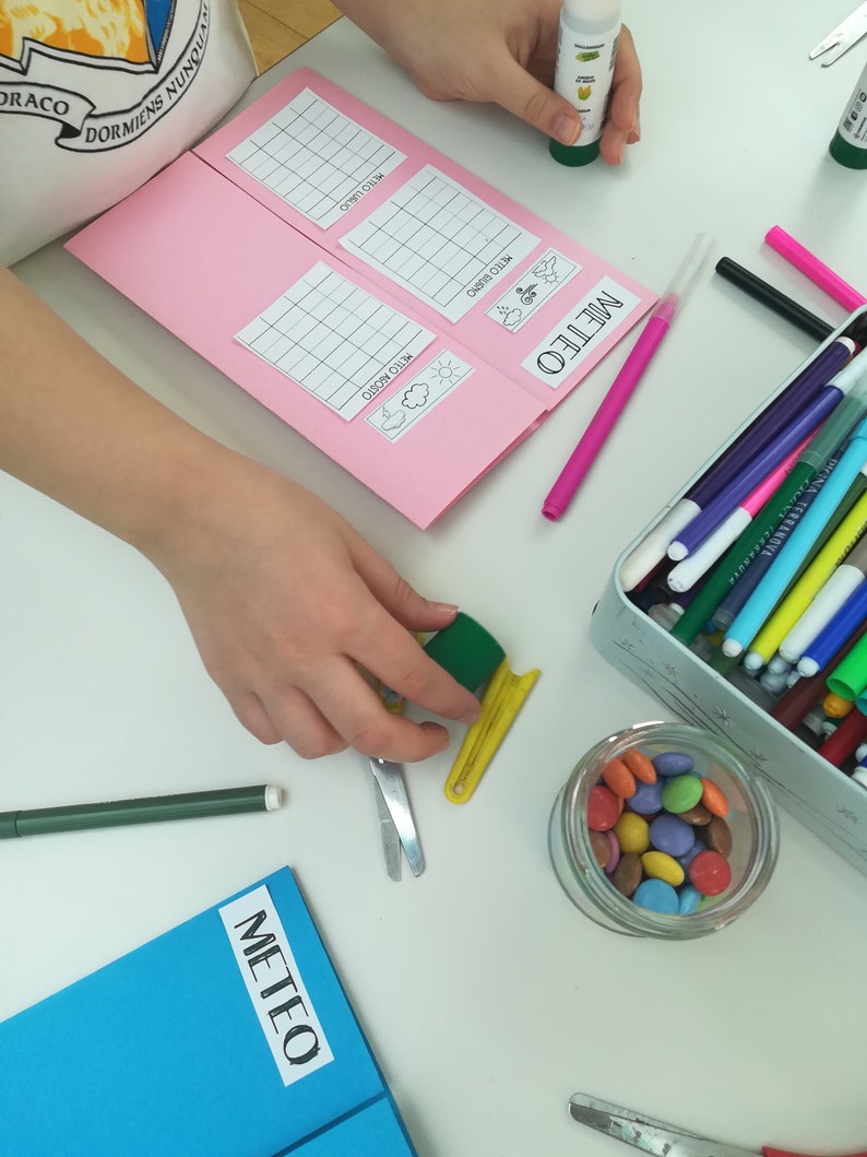 Summer Lapbook DIY in Italian, Printable Build, Color and Create a ...