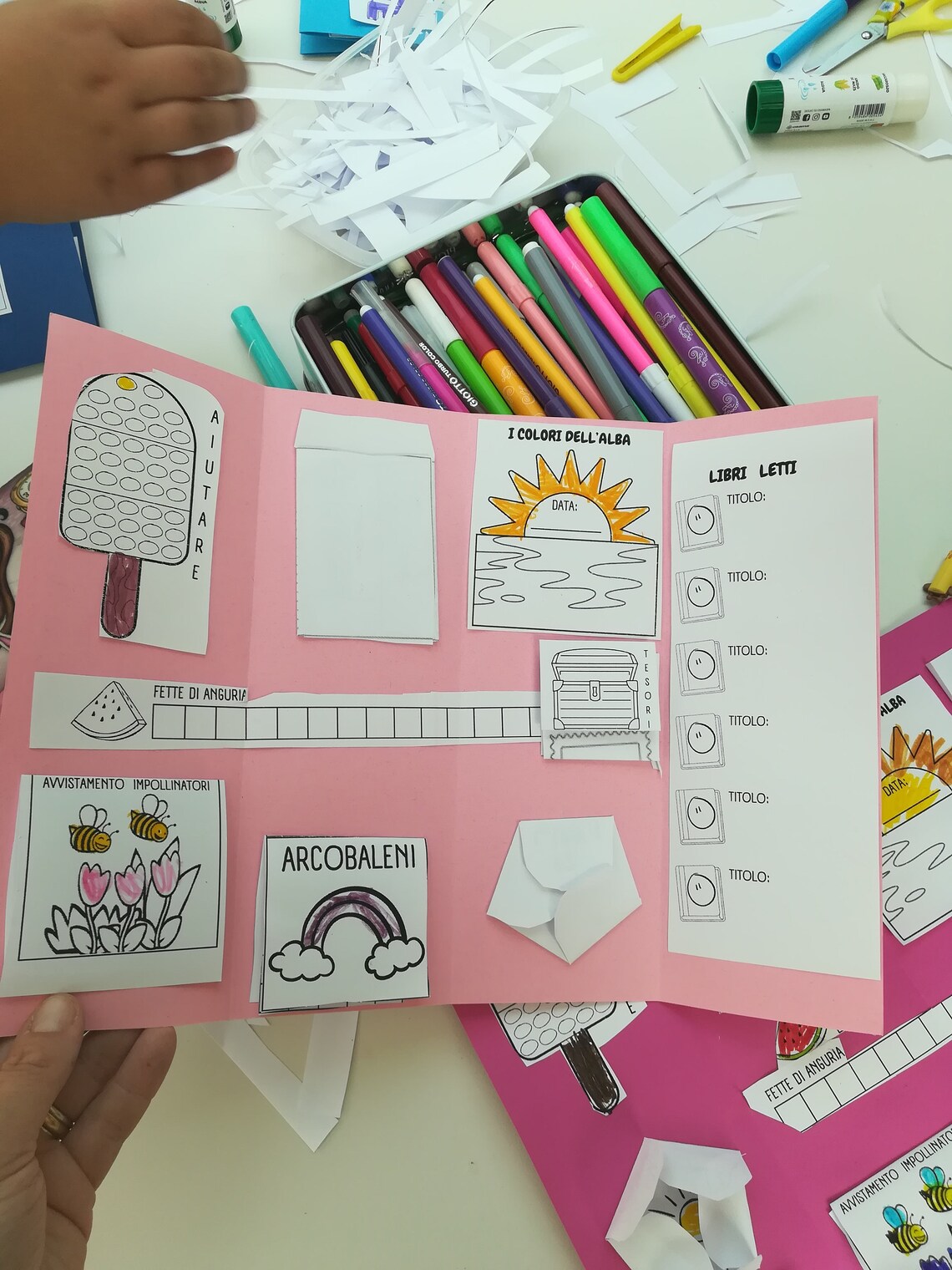 Summer Lapbook DIY in Italian, Printable Build, Color and Create a ...