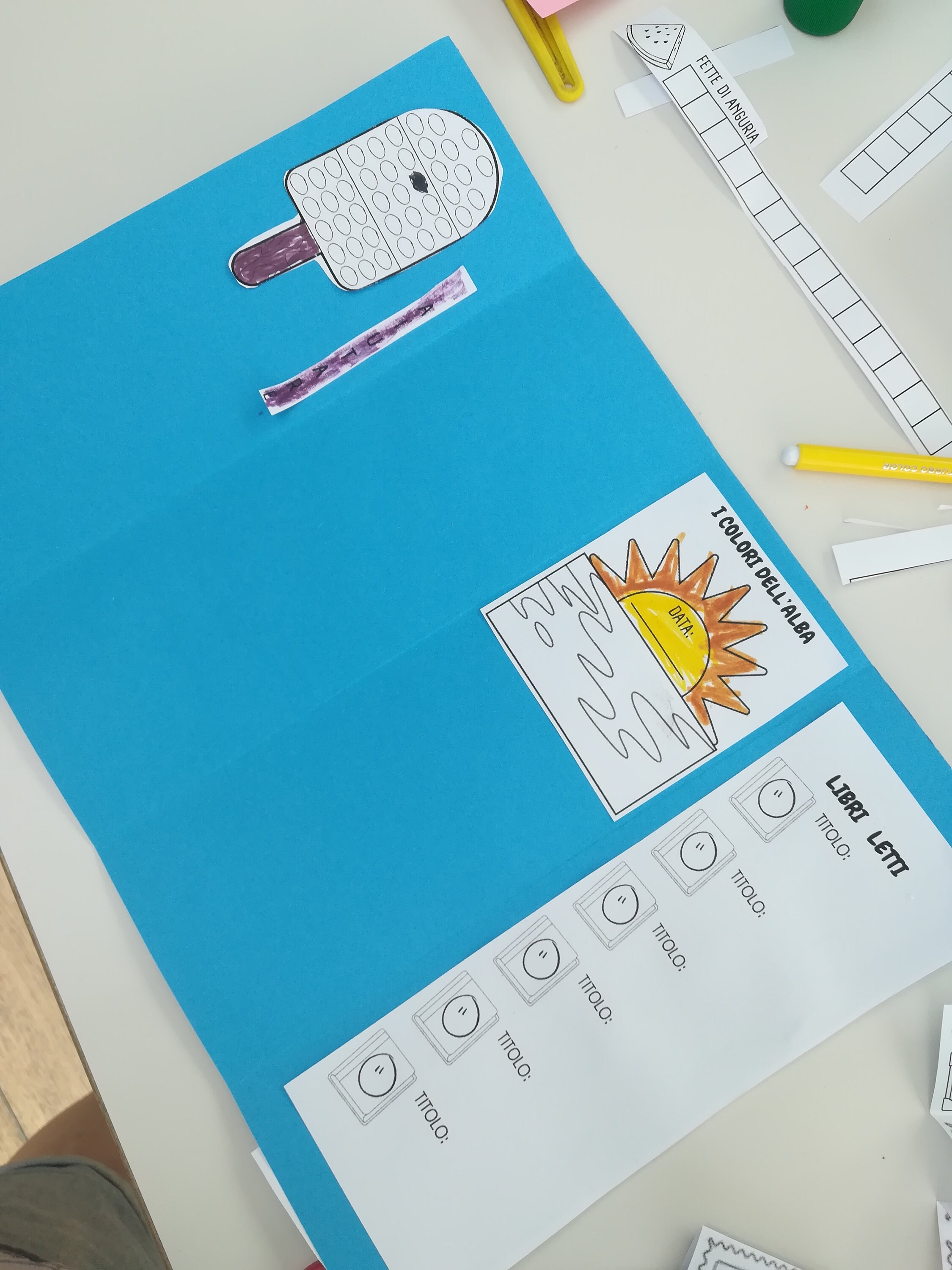 Summer Lapbook DIY in Italian, Printable Build, Color and Create a ...